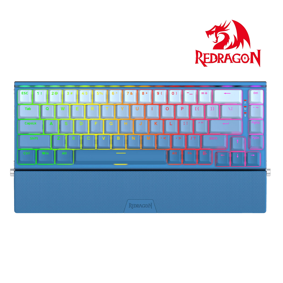 Redragon K641B-BW RGB Shaco Aluminum Hot-Swappable Mechanical Gaming K ...