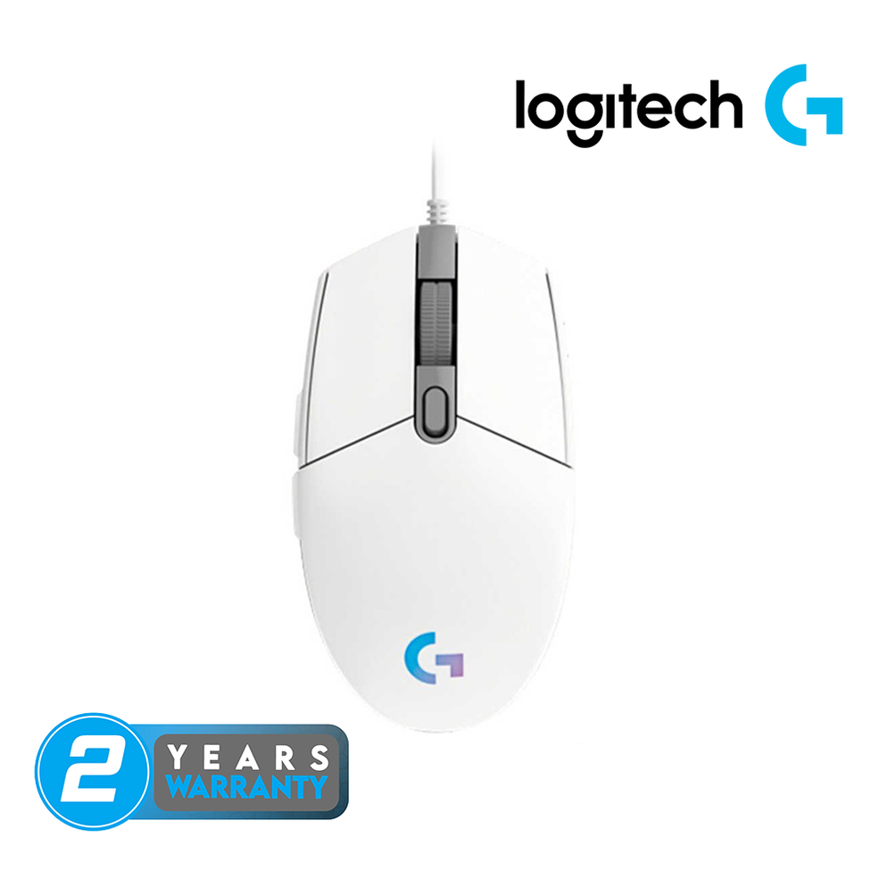 Logitech G102 Lightsync Wired Gaming Mouse - White — GAMELINE