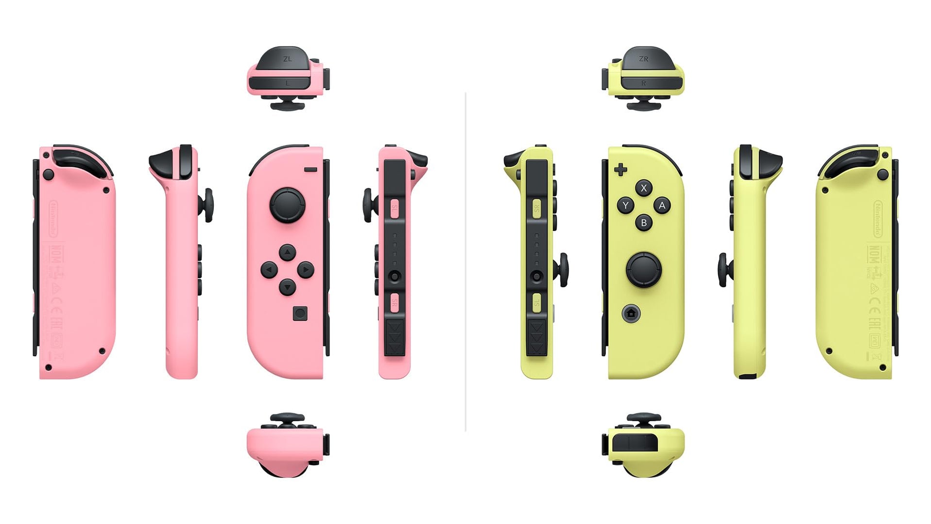 Nintendo Switch Joy-Con Controller (Pastel Pink / Pastel Yellow) — GAMELINE