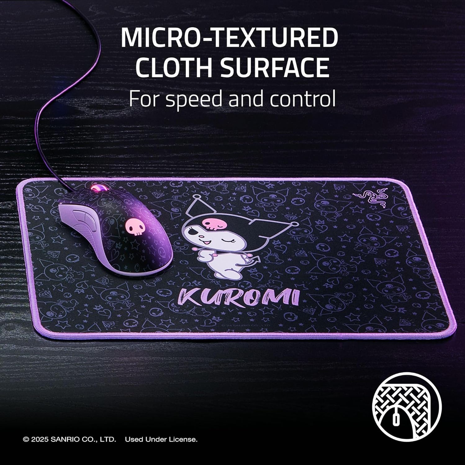 Razer DeathAdder Essential & Goliathus Mouse Mat Bundle - Kuromi Editi ...