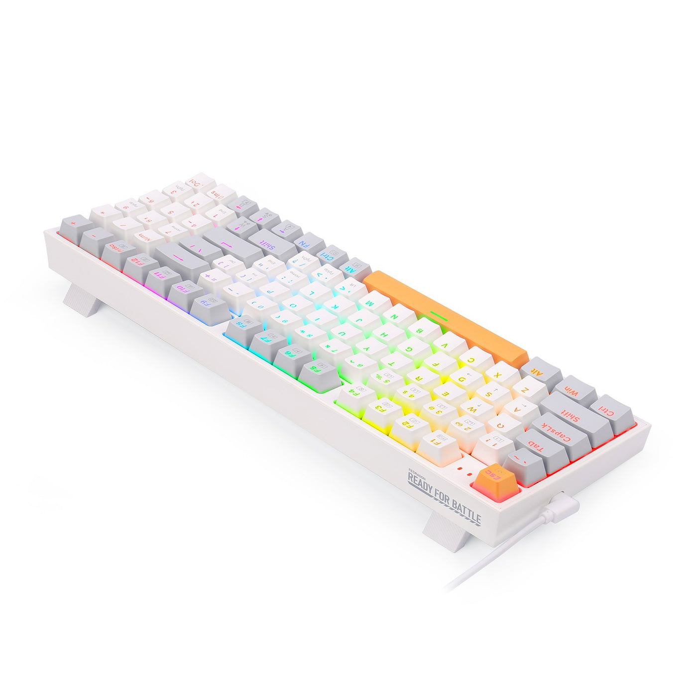 Redragon Wired K636 GWO RGB KITAVA V2 Mechanical Gaming Keyboard - Whi ...