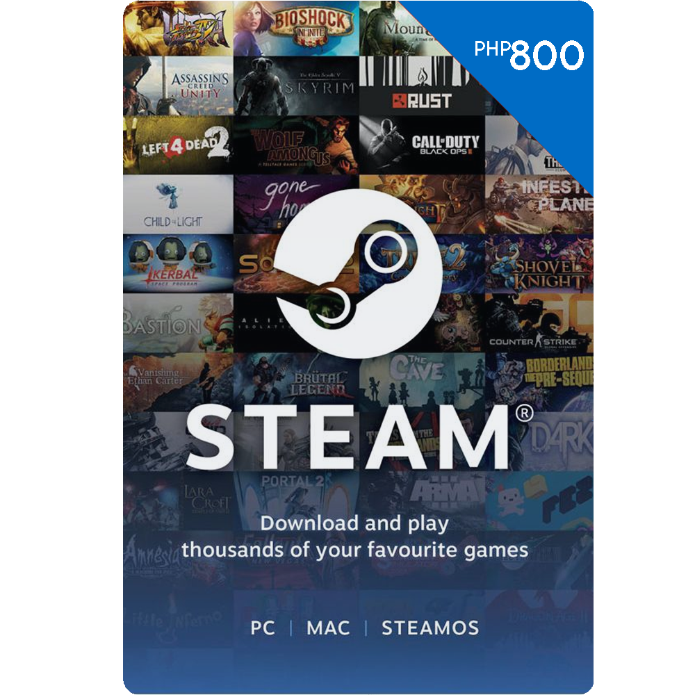 Steam Wallet Digital Codes - PHP800 — GAMELINE