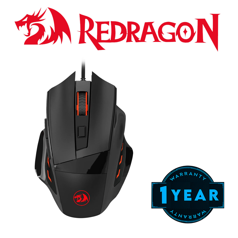 Redragon Wired M609 PHASER Gaming Mouse [3200 DPI] - Black — GAMELINE