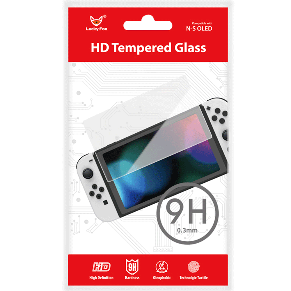 Lucky Fox HD Tempered Glass 9H for Nintendo Switch and OLED Model [LF ...